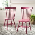SAFAVIEH Parker 17''H Spindle Dining Chair Set of 2 Raspberry - Walmart.com