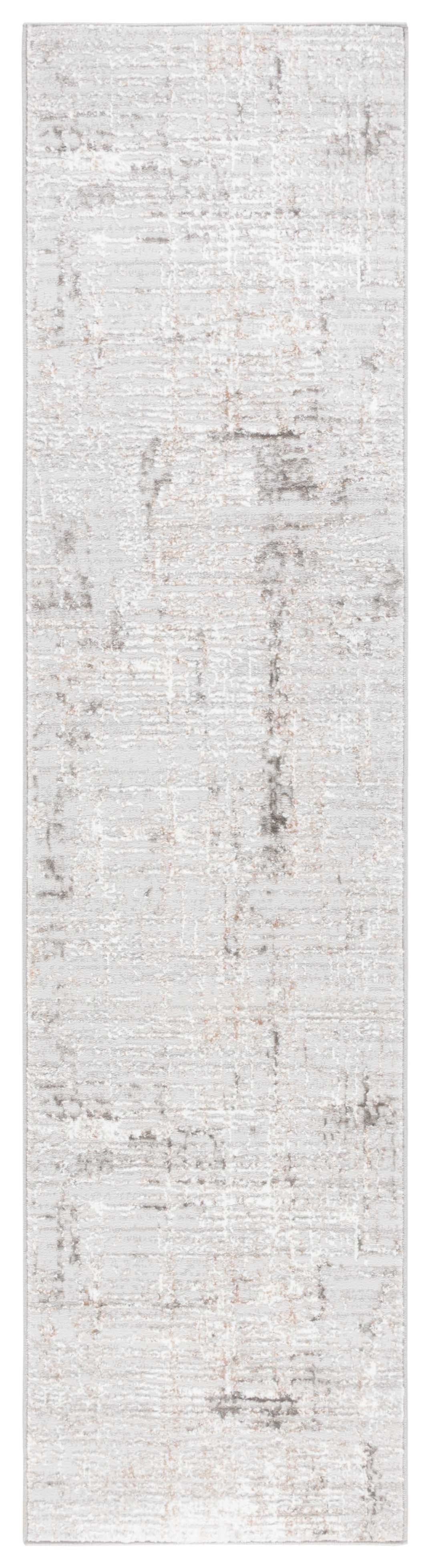 SAFAVIEH Parker Tyson Abstract Runner Rug, Light Grey/Ivory Grey, 2' x ...
