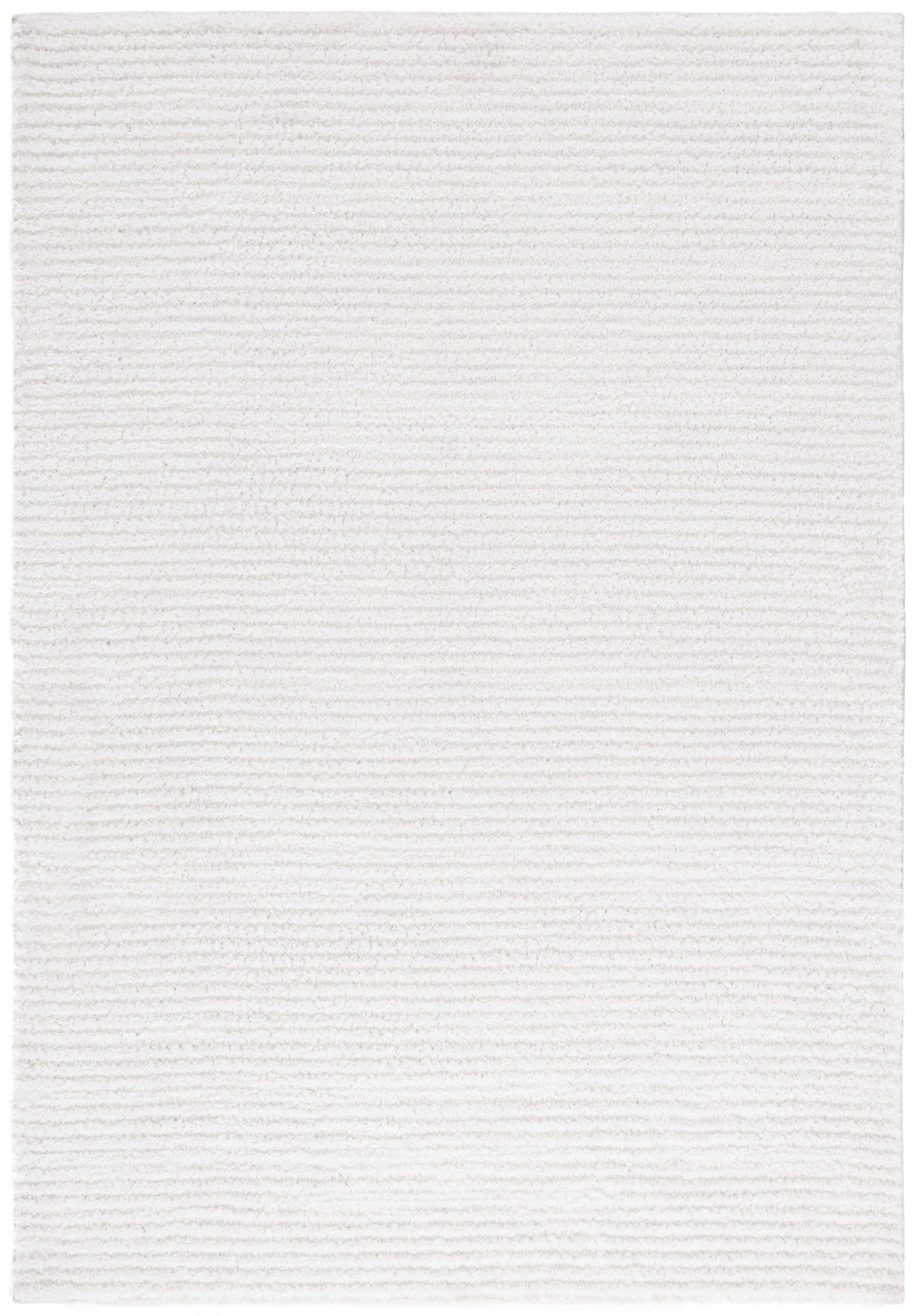 SAFAVIEH Penelope Marcelyn Solid Shag Area Rug, Ivory, 4' x 6 ...