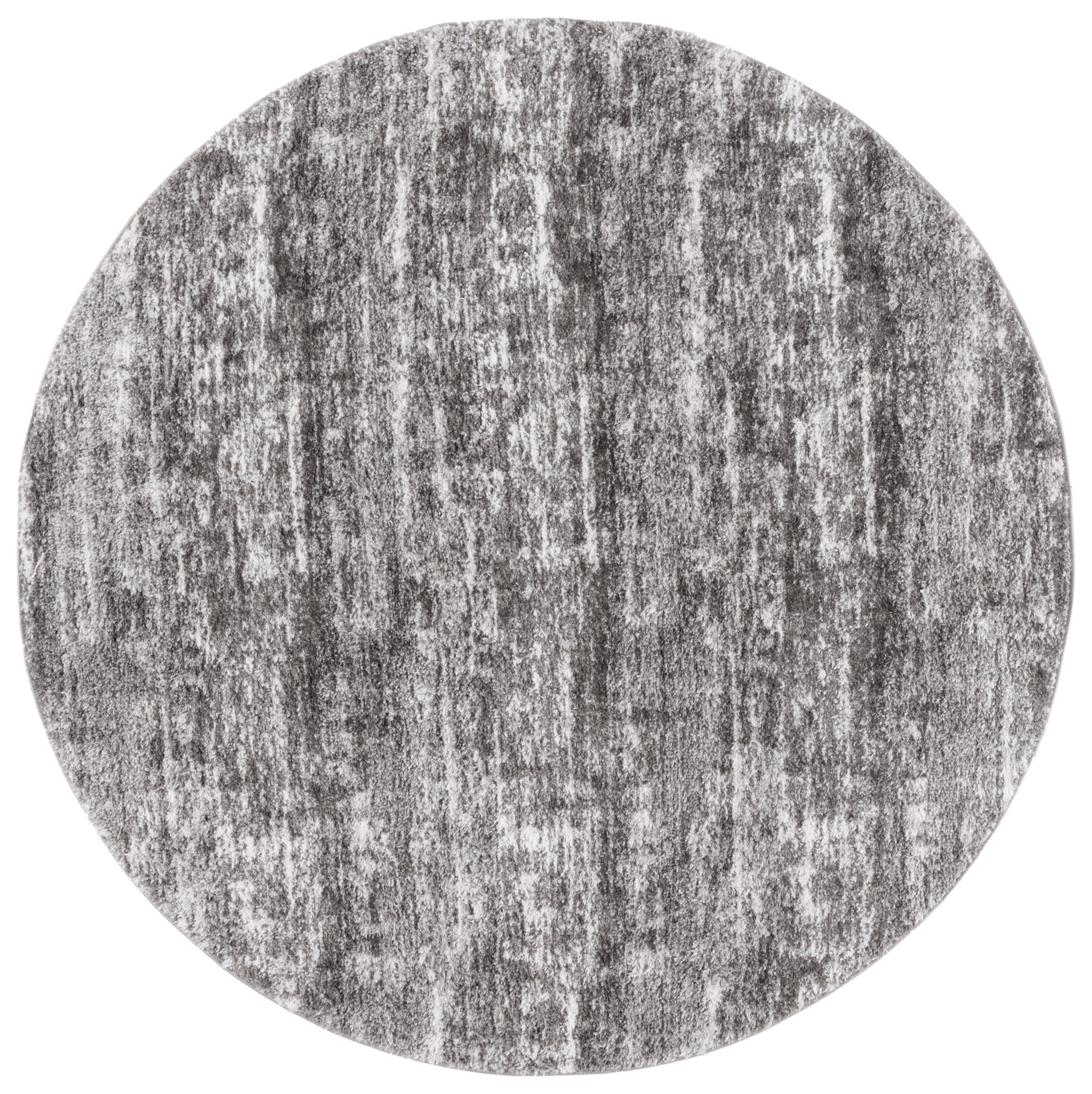 SAFAVIEH Penelope Yazmin Abstract Shag Area Rug, Grey/Ivory, 6'7" x 6'7 ...