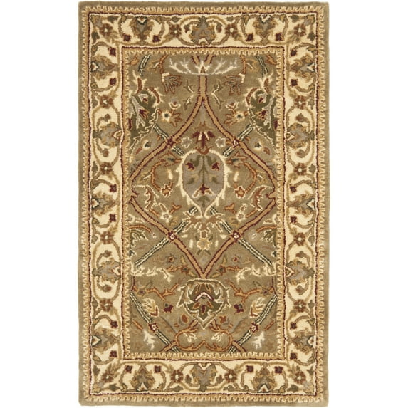 SAFAVIEH Persian Legend Adrian Floral Bordered Wool Area Rug, Light ...