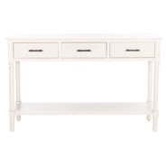 SAFAVIEH Aiden 3-Drawer Console Table Black / Oak - Walmart.com