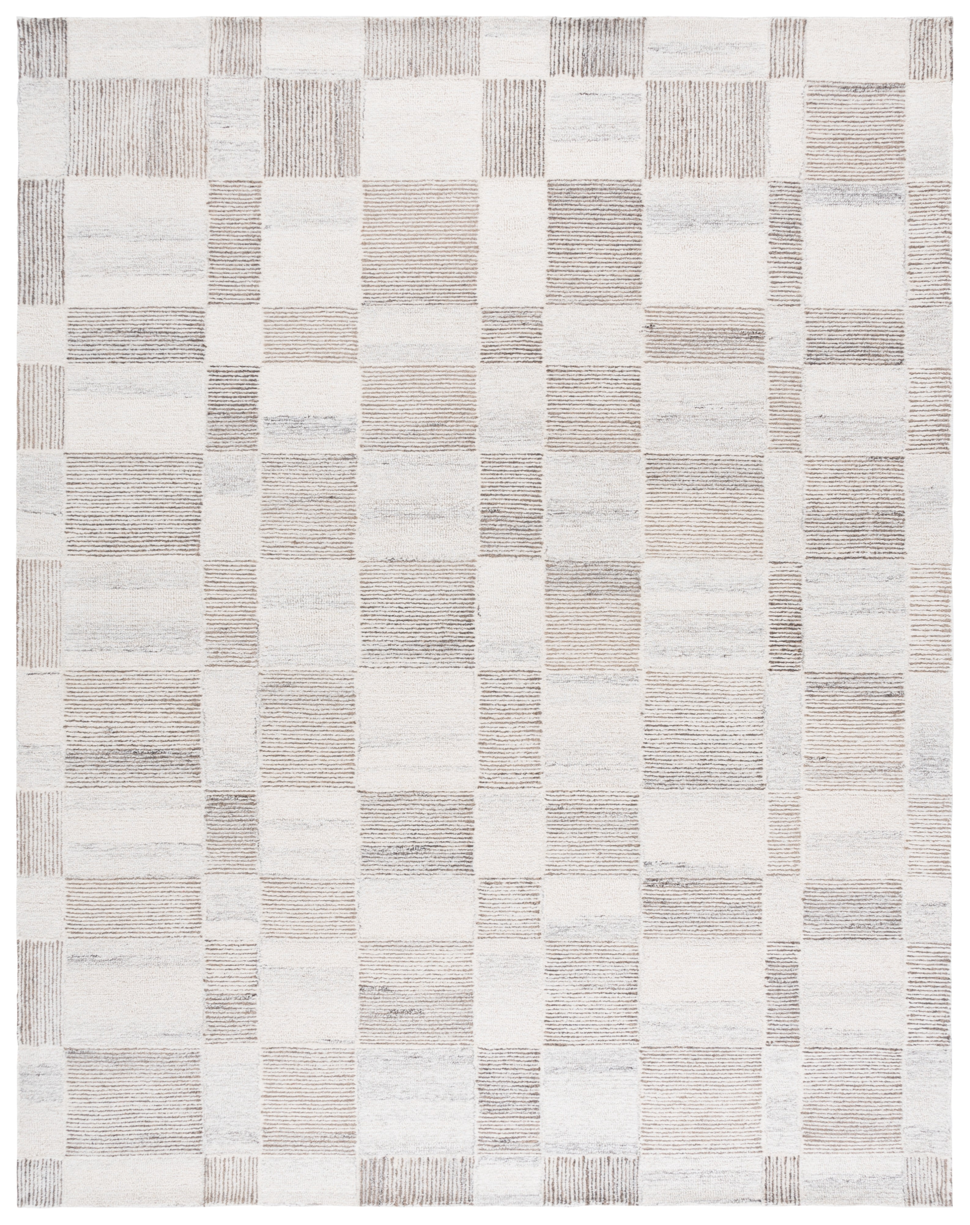 SAFAVIEH Pine Adella Geometric Area Rug, Beige/Brown, 8' x 10 ...
