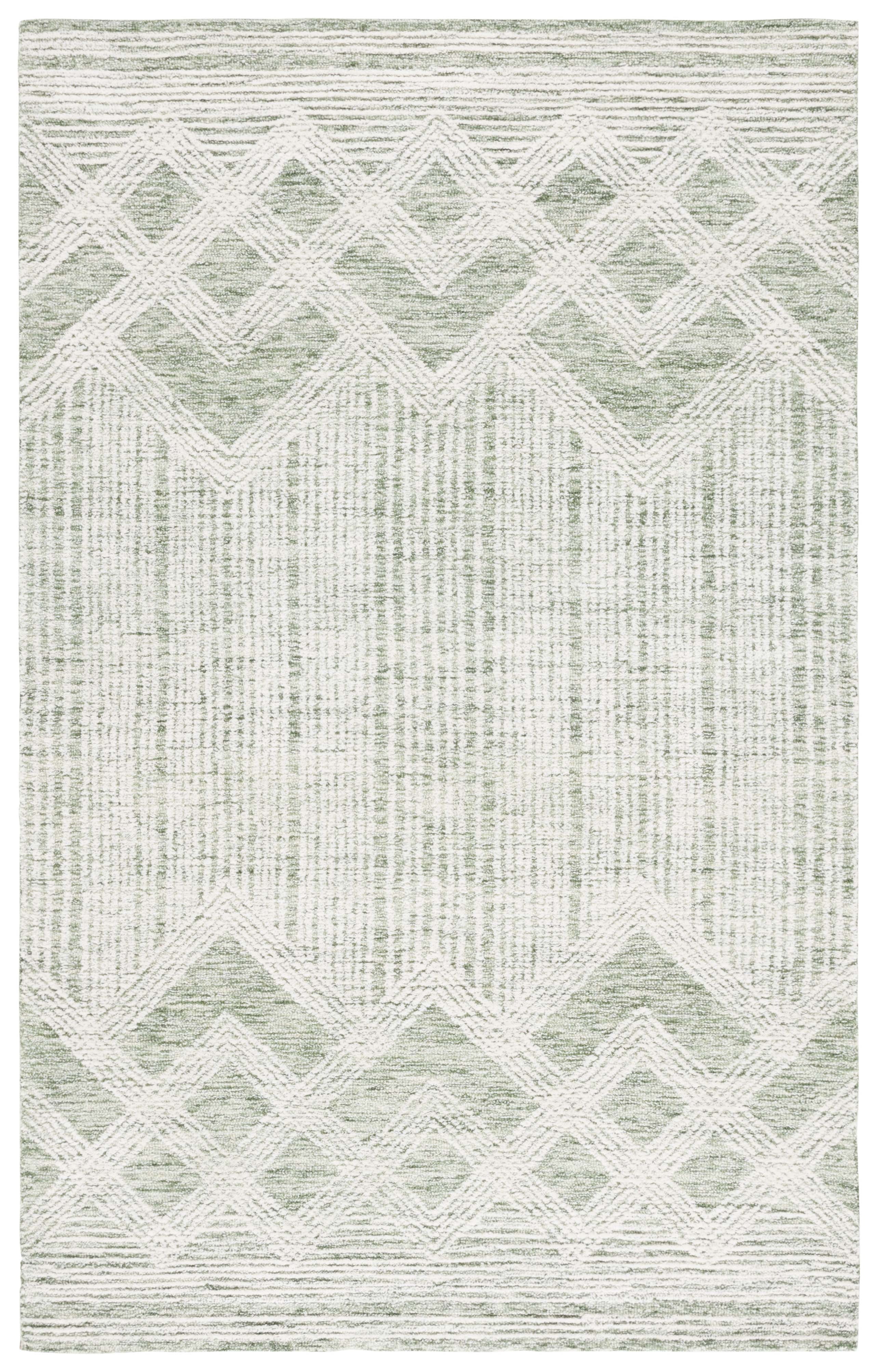 SAFAVIEH Pine Astrid Geometric Area Rug, Sage/Ivory, 4' x 6' - Walmart.com