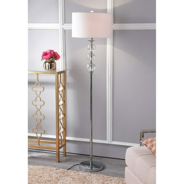 SAFAVIEH Nadia 64.25 in. H Solid Glam Floor Lamp, Gold/Off-White Shade ...