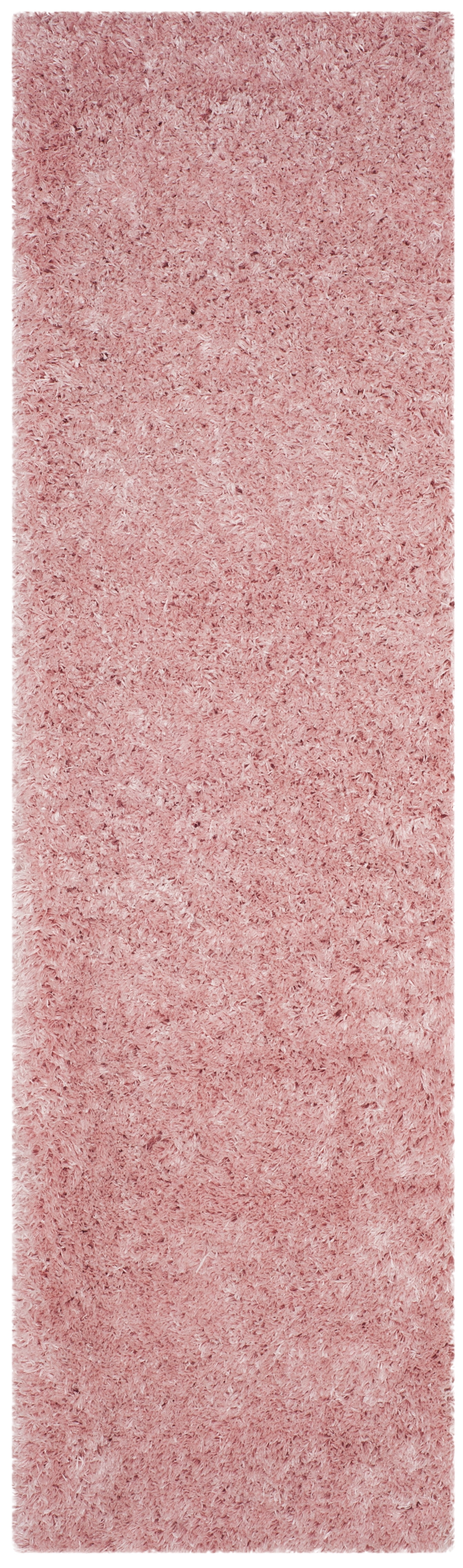 SAFAVIEH Polar Abbot Solid Plush Shag Runner Rug, Light Pink, 2'3" x 6 ...