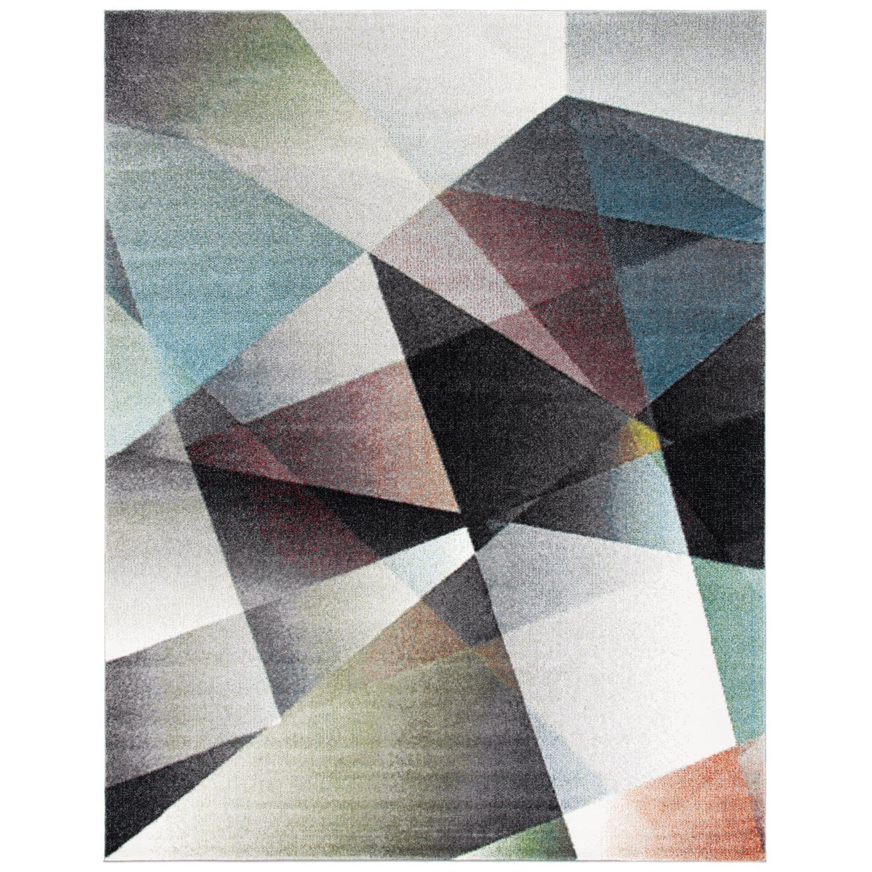 SAFAVIEH Porcello Jayme Abstract Prism Area Rug, Grey/Multi, 4' x 6 ...