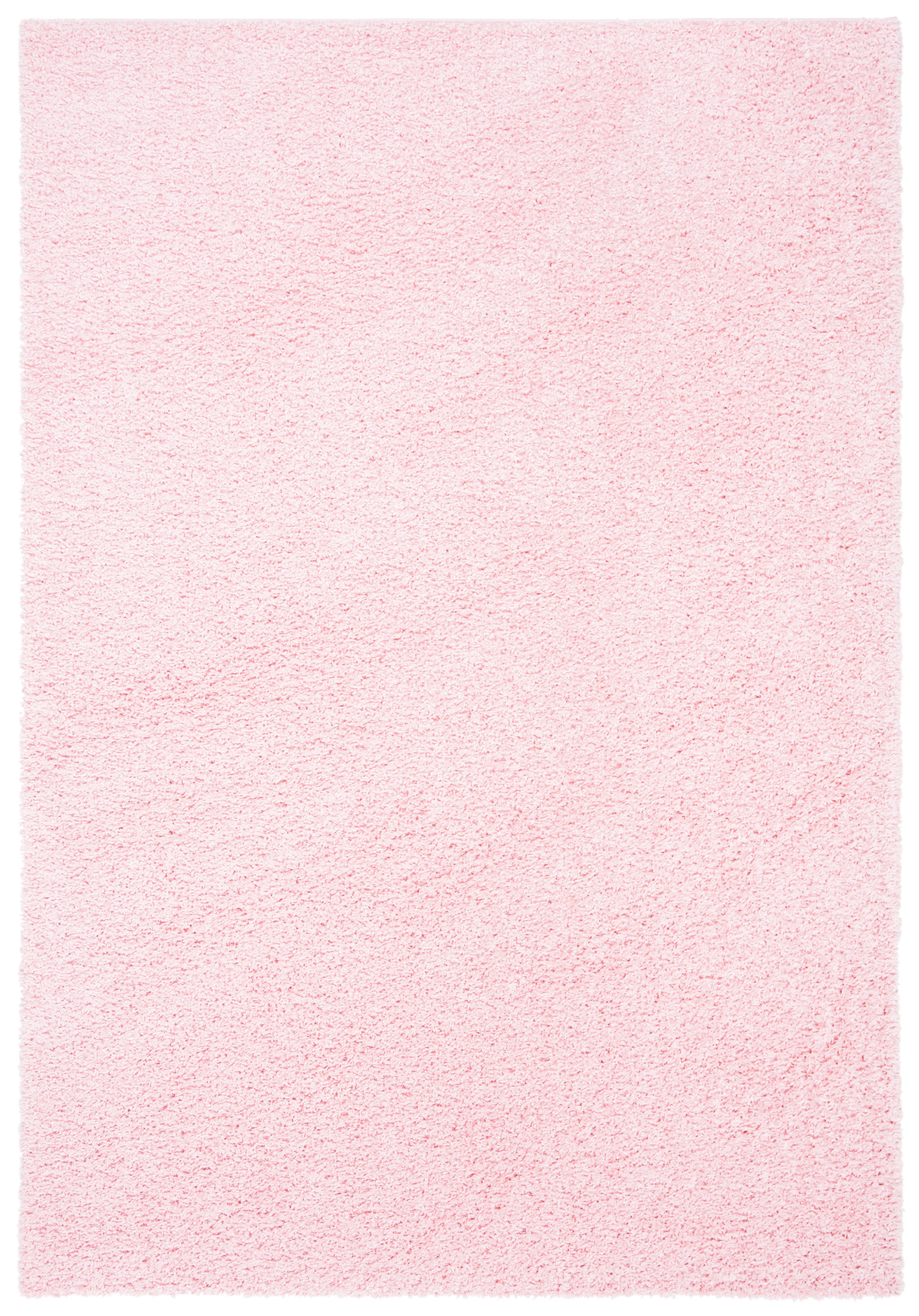SAFAVIEH Rio Cassandra Confetti Polyester Shag Area Rug, Ivory/Pink, 6 ...