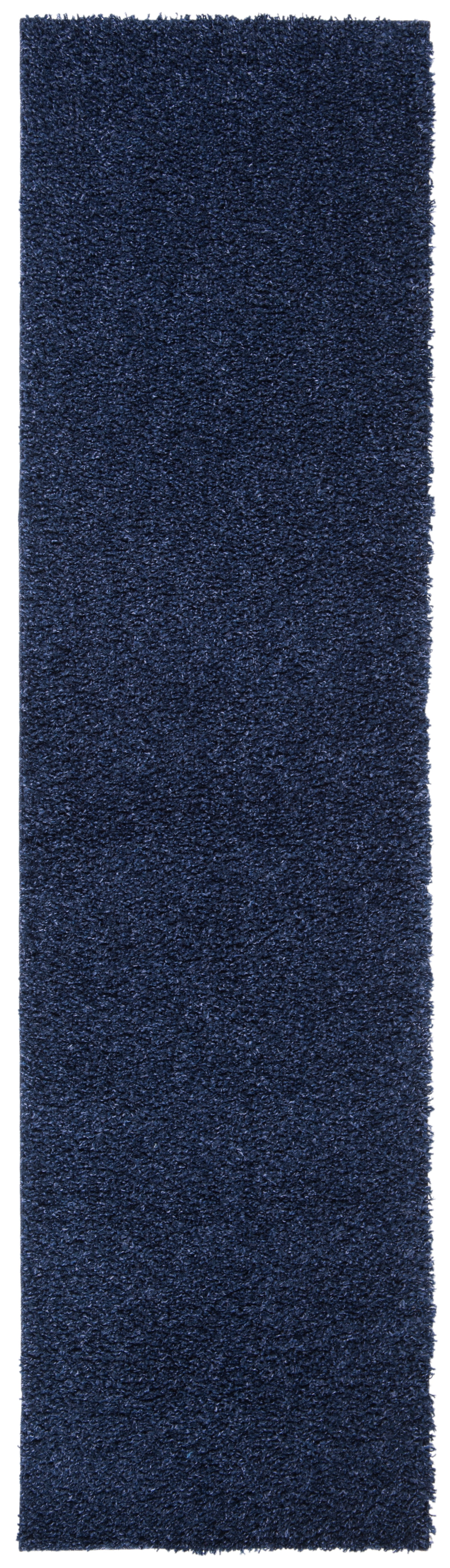 SAFAVIEH Primo Mason Solid Shag Runner Rug, Navy, 2'2" x 10' - Walmart.com