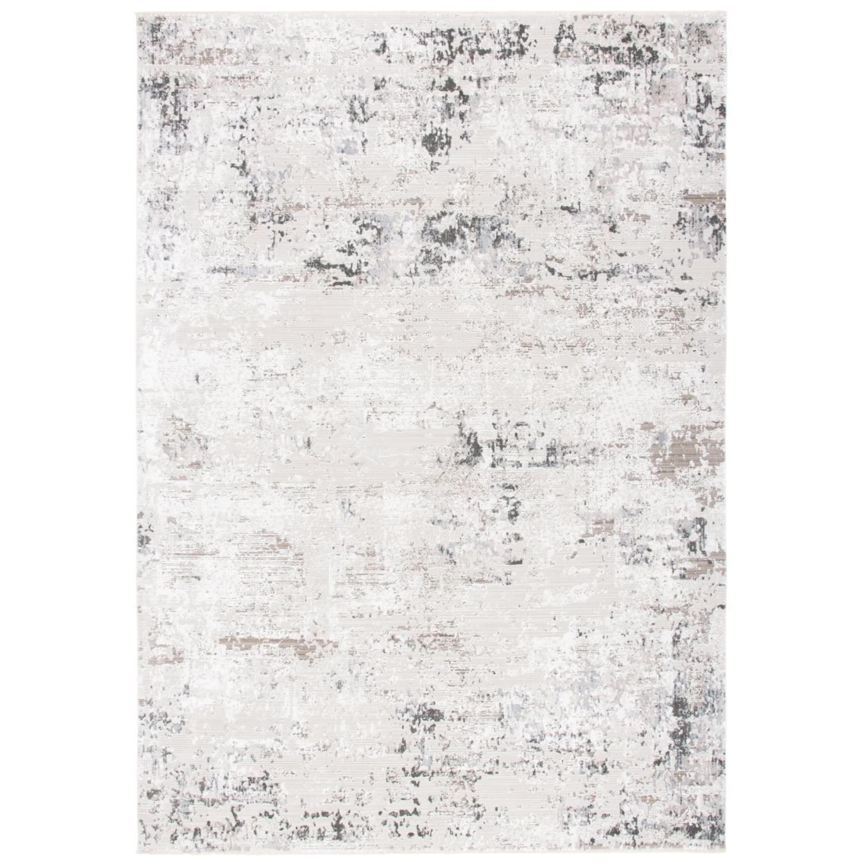 SAFAVIEH Princeton Gailia Abstract Area Rug, Ivory/Grey, 5'3" x 7'6 ...