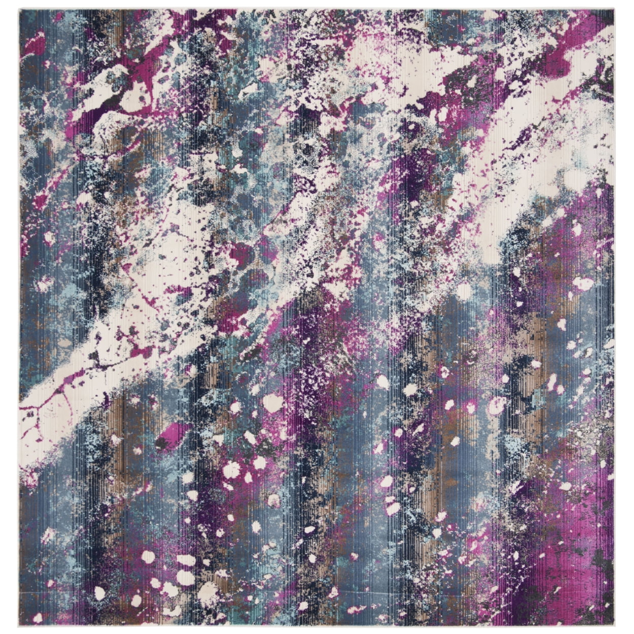 SAFAVIEH Radiance Jasna Abstract Area Rug, Teal/Magenta, 6'7" x 9'2 ...