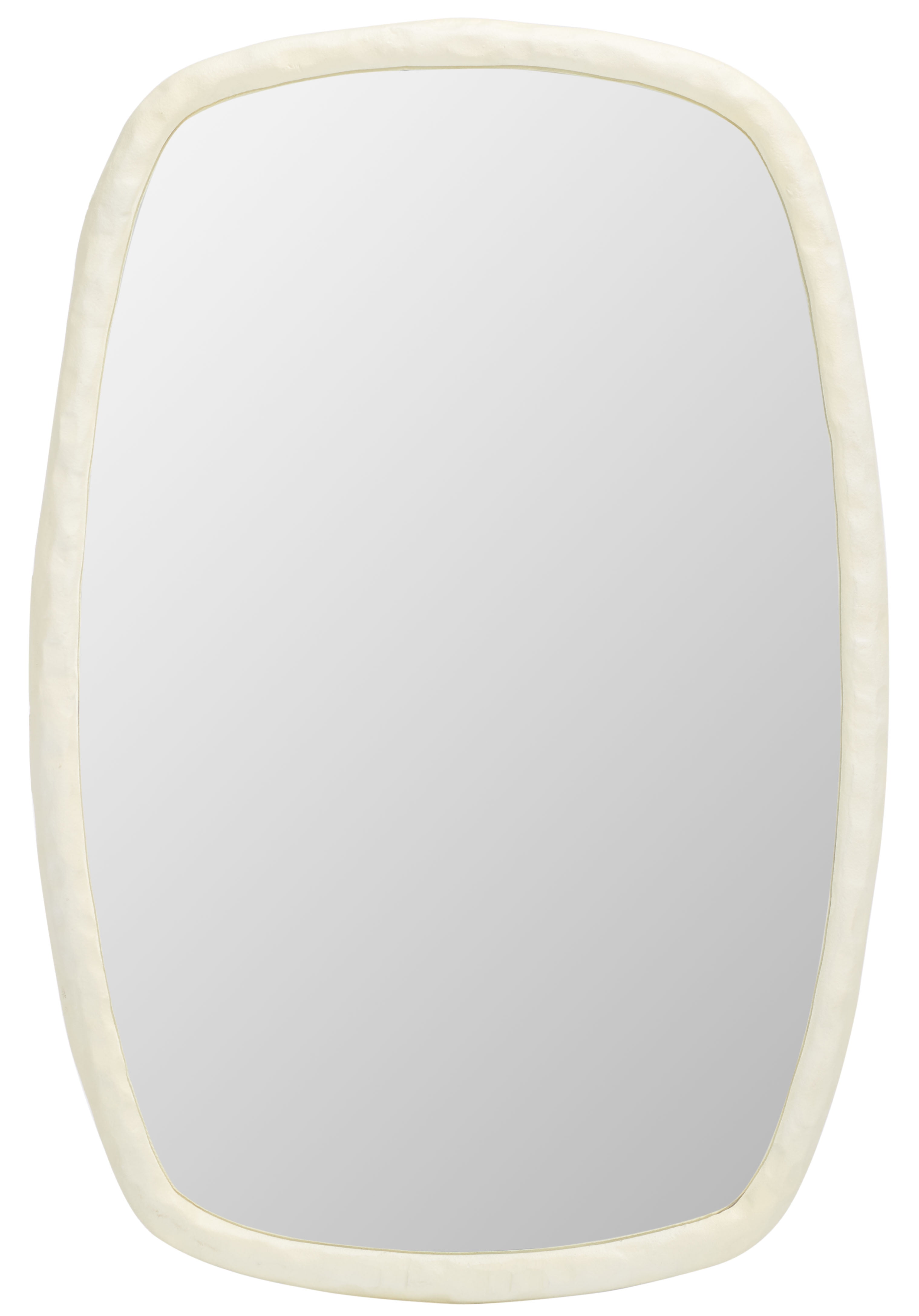 SAFAVIEH Raelee 24 in. x 36 in. Solid Frame Mirror, Ivory - Walmart.com