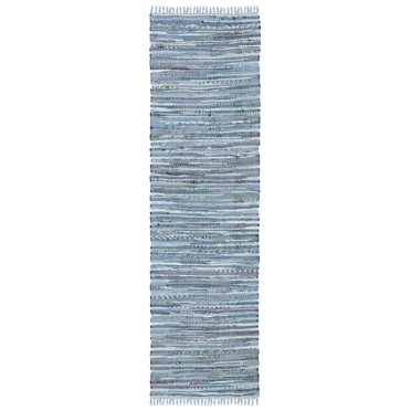 SAFAVIEH Rag Benton Striped Cotton Area Rug, Ivory/Multi, 4' x 6 ...