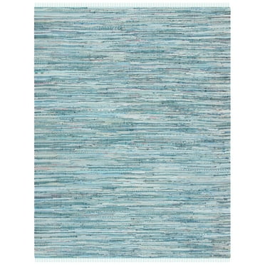 SAFAVIEH Rag Elena Striped Cotton Runner Rug, Red/Multi, 2'3" x 8 ...