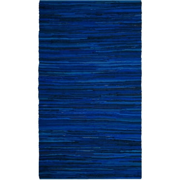 SAFAVIEH Rag Petar Striped Cotton Area Rug, Red/Multi, 3' x 5 ...