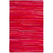 SAFAVIEH Rag Robynne Striped Cotton Runner Rug, Aqua/Multi, 2'3" x 5 ...