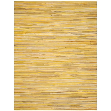 SAFAVIEH Rag Skylar Striped Cotton Area Rug, Light Pink/Multi, 6' x 9 ...