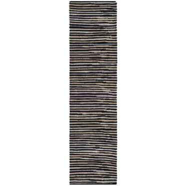 SAFAVIEH Rag Dania Striped Cotton Runner Rug, Grey, 2'3" x 6' - Walmart.com