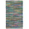 SAFAVIEH Rag Candis Striped Cotton Runner Rug, Gold/Multi, 2'3" x 12 ...