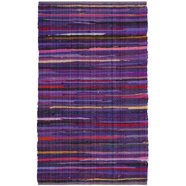 SAFAVIEH Rag Skylar Striped Cotton Area Rug, Light Green/Multi, 2' x 3 ...