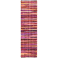 SAFAVIEH Rag Petar Striped Cotton Area Rug, Red/Multi, 3' x 5 ...