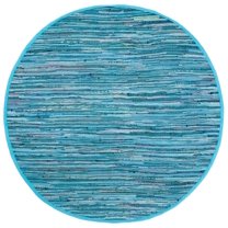 SAFAVIEH Rag Skylar Striped Cotton Area Rug, Light Green/Multi, 2' x 3 ...