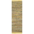 SAFAVIEH Rag Robynne Striped Cotton Runner Rug, Yellow/Multi, 2'3" x 10 ...