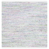 SAFAVIEH Rag Skylar Striped Cotton Area Rug, Light Green/Multi, 2' x 3 ...