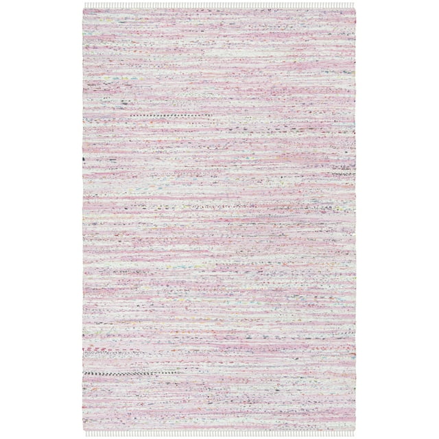 Free Shipping! SAFAVIEH Rag Skylar Striped Cotton Area Rug, Light Pink ...