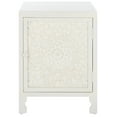 SAFAVIEH Rayetta Bohemian 2 Shelf 1 Door Nightstand, White Wash (18 in ...
