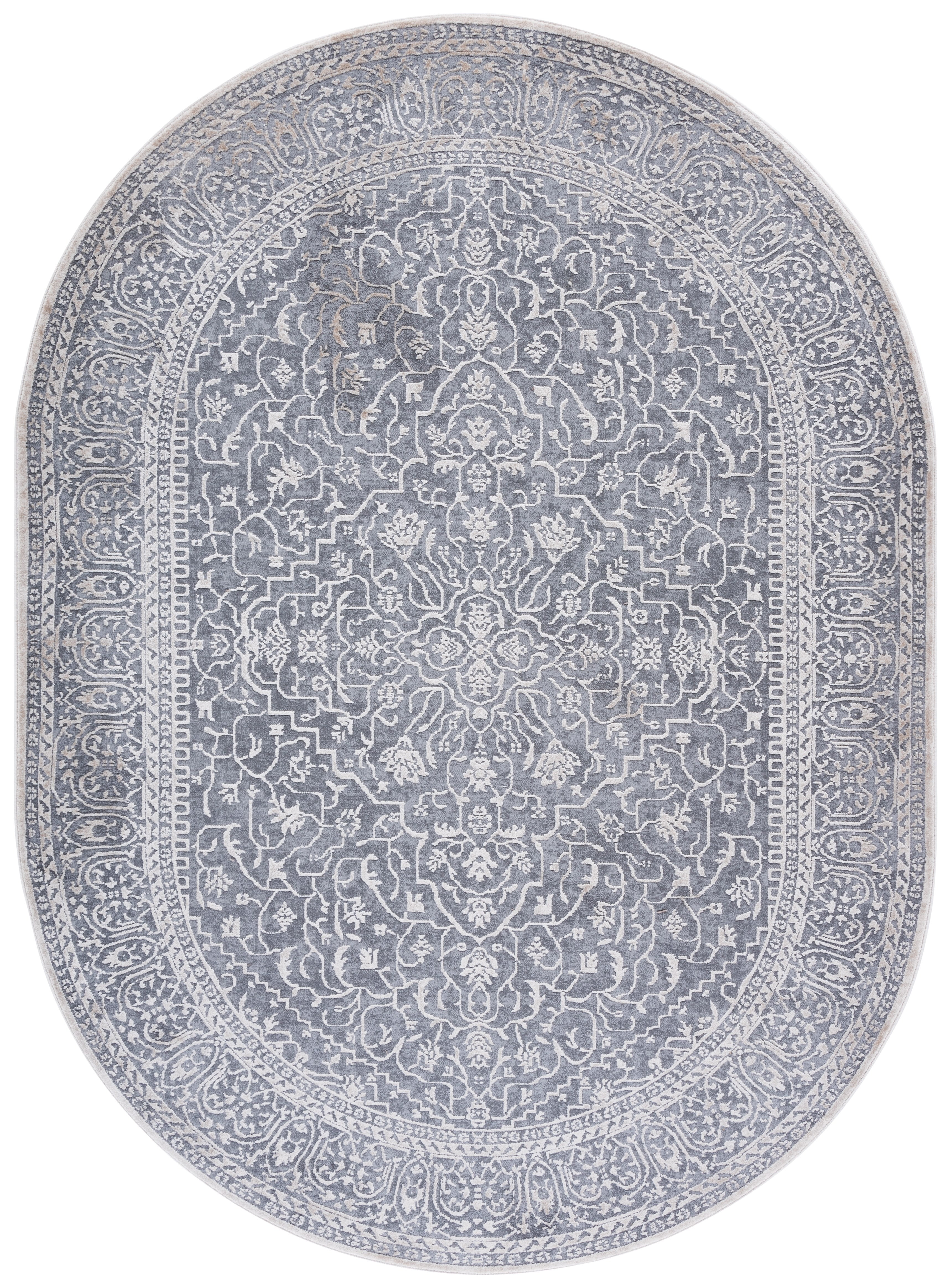SAFAVIEH Reflection Dolkar Oriental Area Rug, Light Grey/Cream, 6' x 8 ...