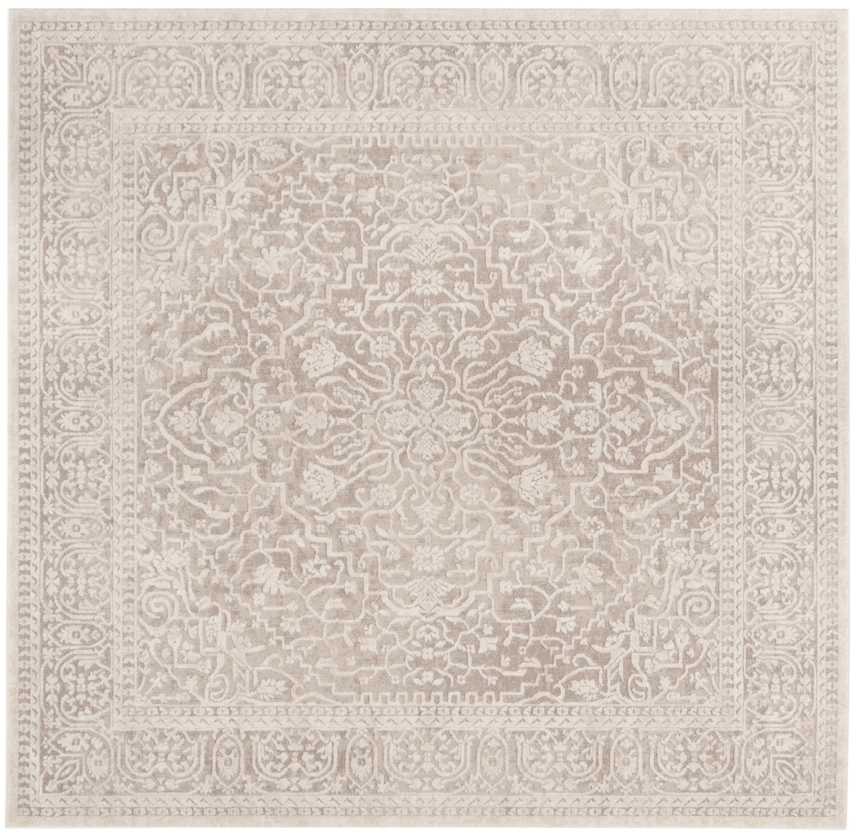 SAFAVIEH Reflection Dolkar Oriental Area Rug, Beige/Cream, 8' x 8 ...