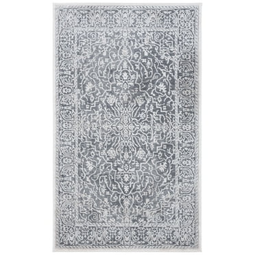 SAFAVIEH Hudson Jack Abstract Shag Area Rug, Ivory/Gold, 5'3" x 7'6 ...