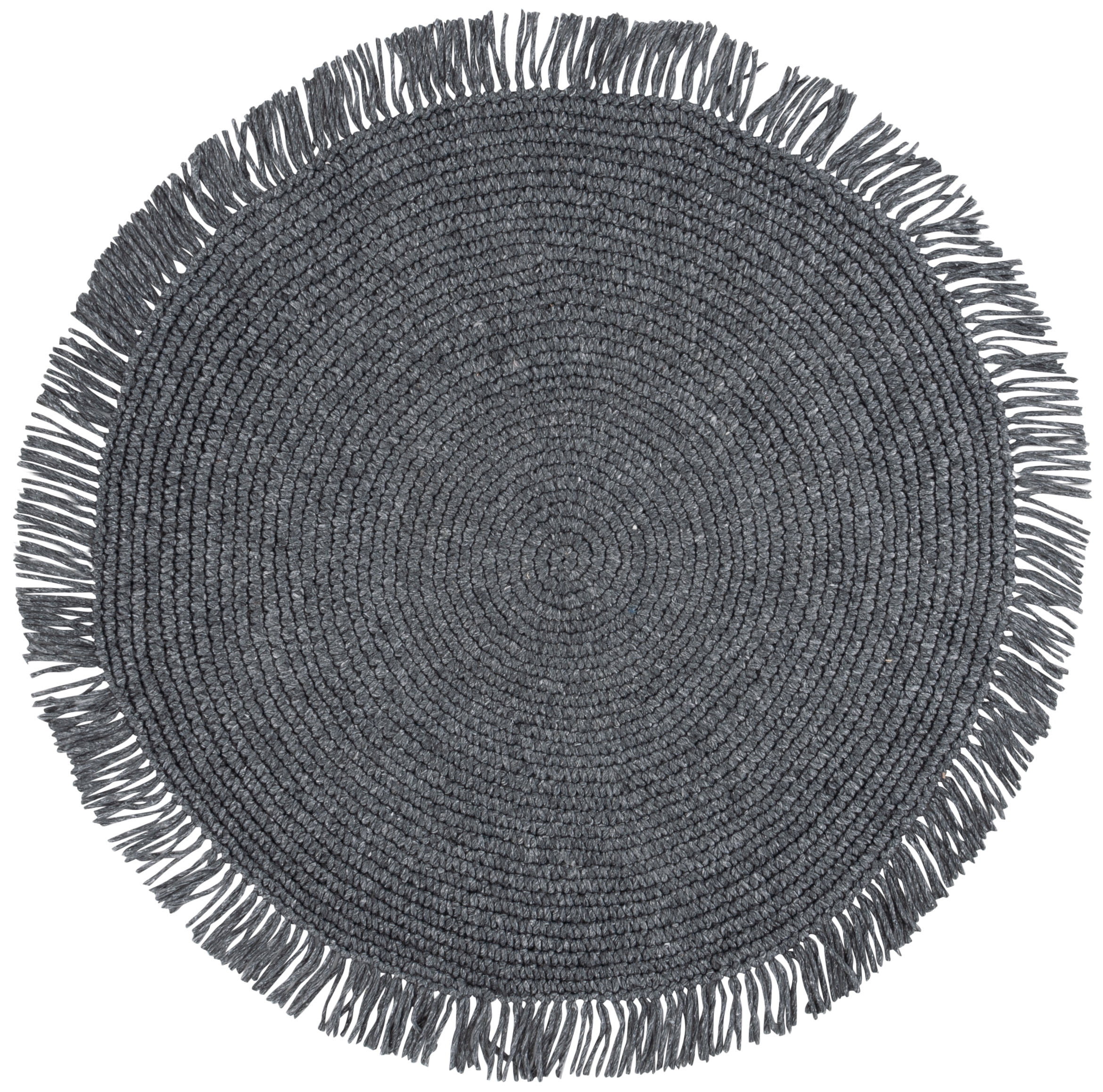 SAFAVIEH Renewal Issam Solid Area Rug, Black, 6' x 6' Round - Walmart.com