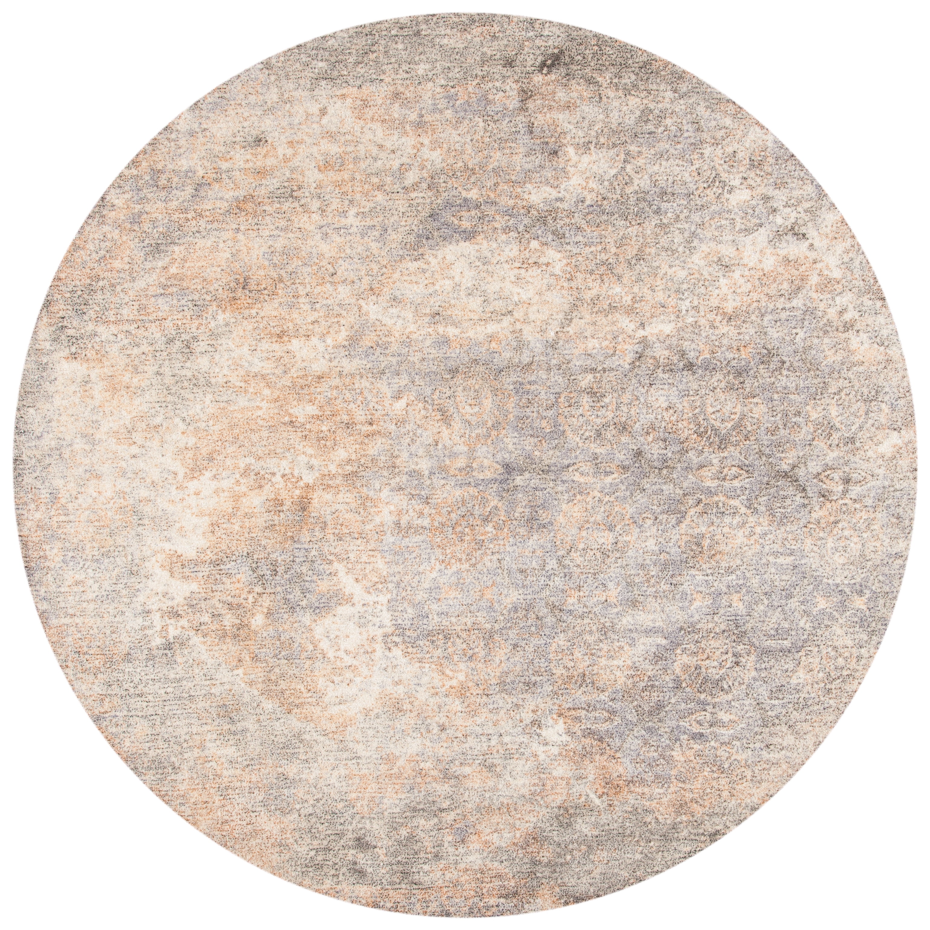 SAFAVIEH Restoration Vintage Lara Abstract Area Rug, Gold/Ivory, 6' x 6' Round - Walmart.com