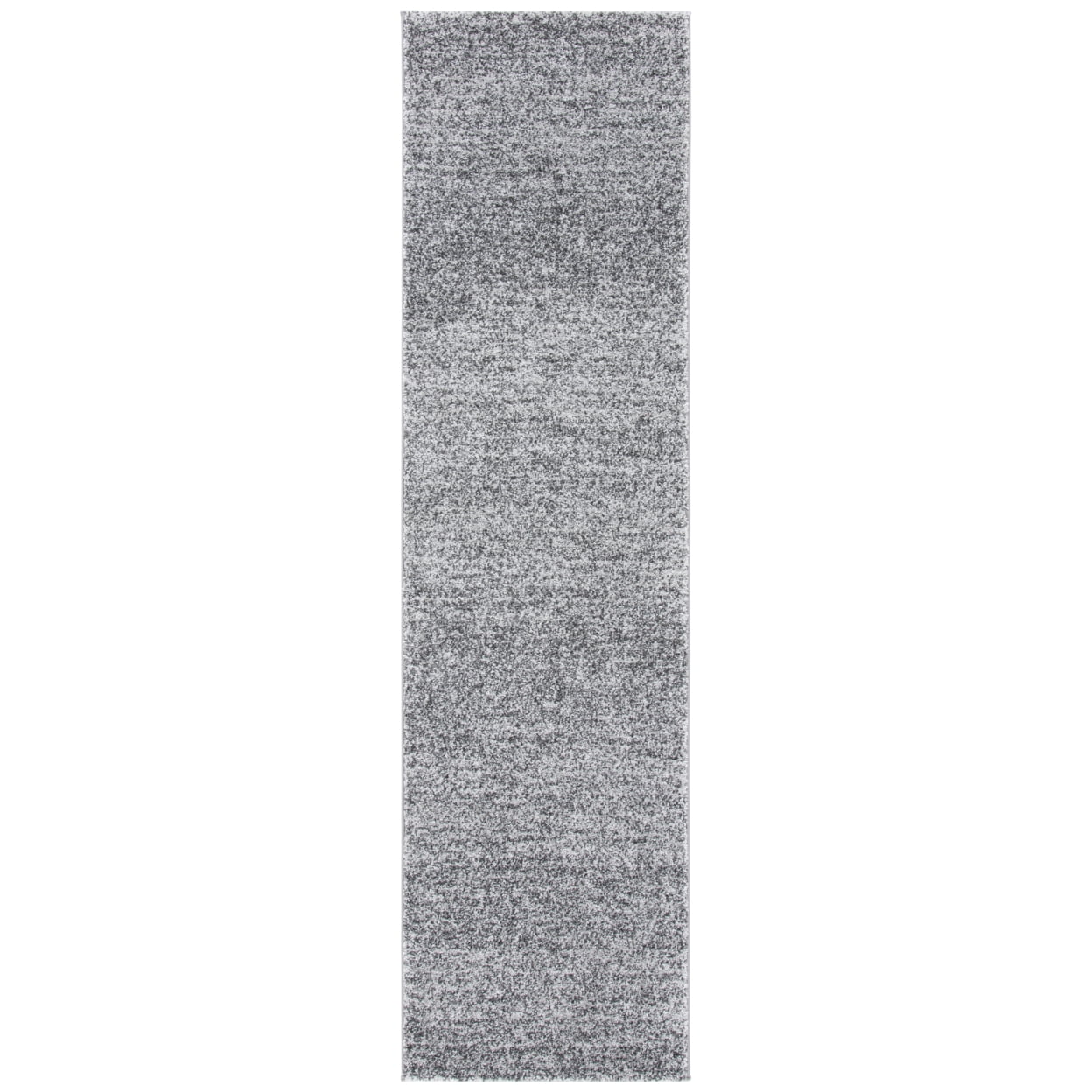 SAFAVIEH Retro Cletus Solid Runner Rug, Dark Grey/Light Grey, 2'2