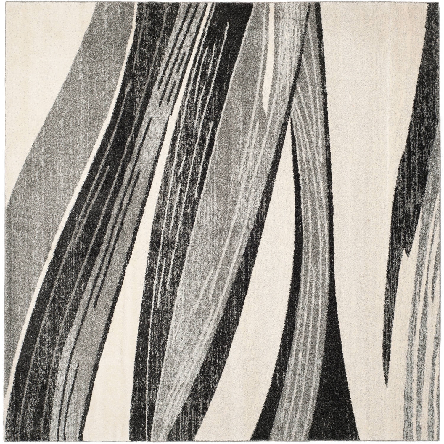 SAFAVIEH Retro Travis Abstract Area Rug, Light Grey/Ivory, 8' x 8 ...