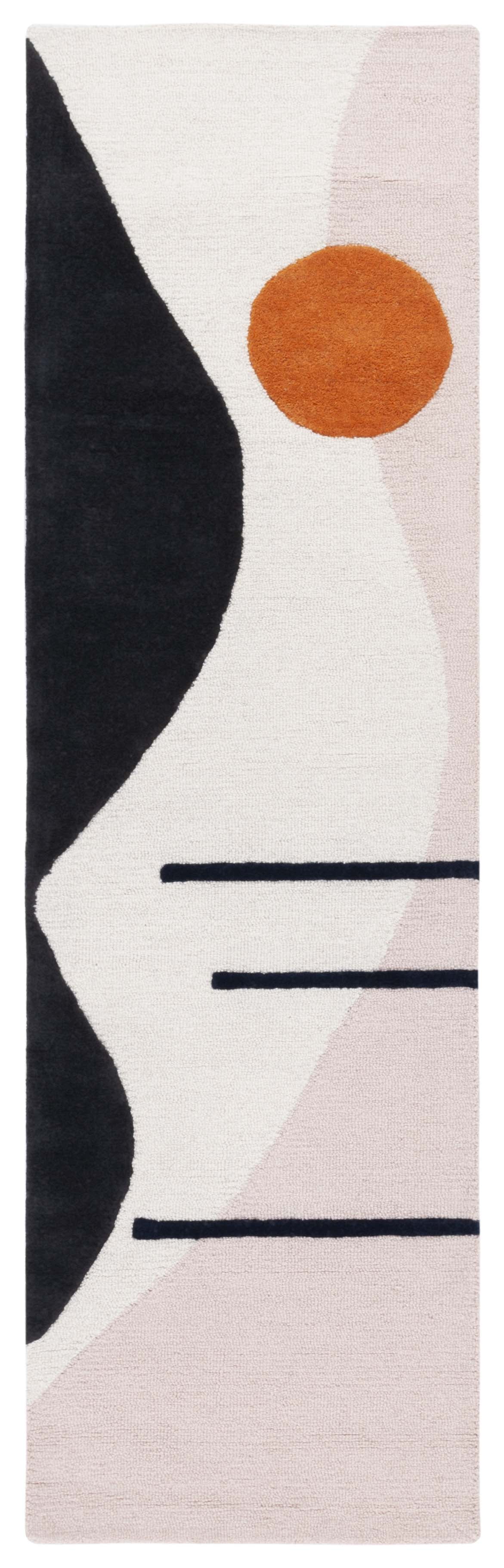 SAFAVIEH Rodeo Drive Corine Abstract Runner Rug, Blush/Black, 2'3" x 8 ...
