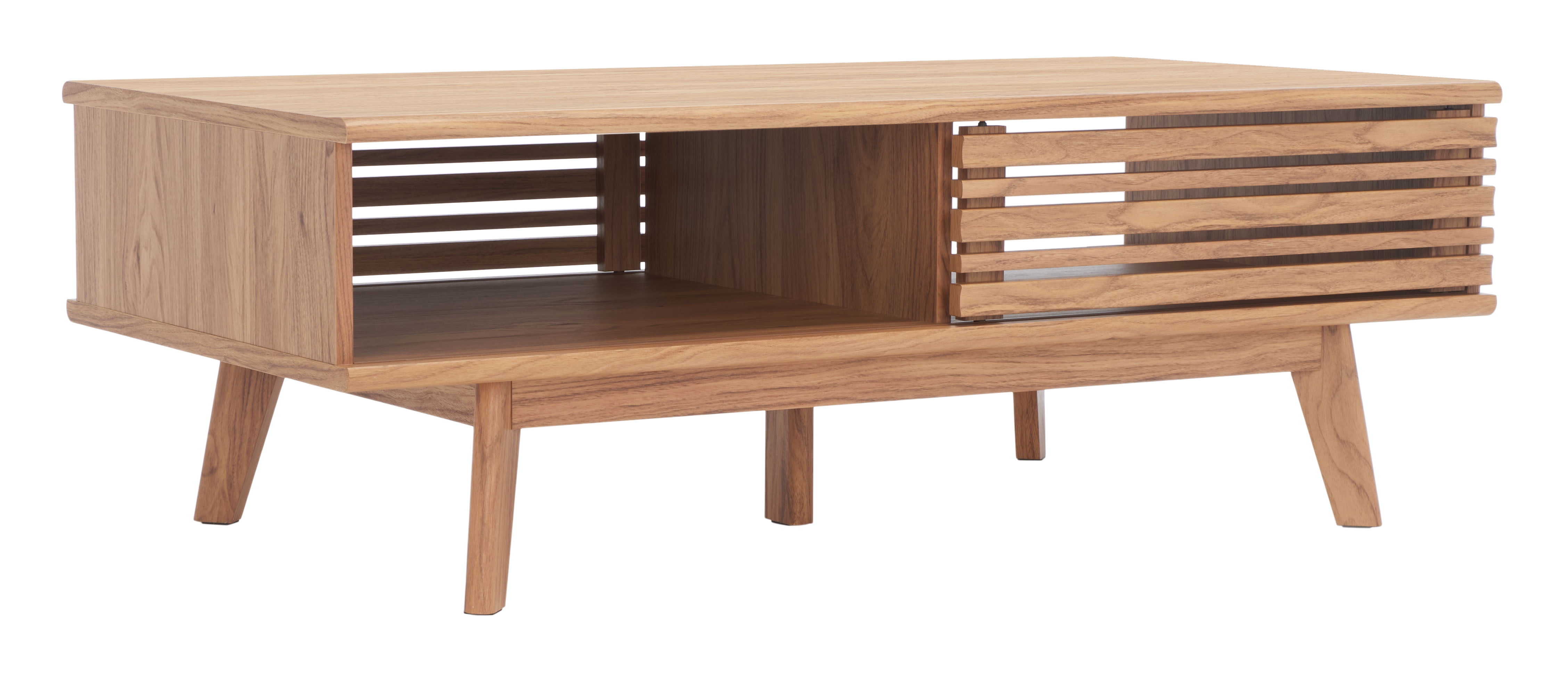 SAFAVIEH Rori Mid-Century Solid 2 Shelf Coffee Table, Oak - Walmart.com