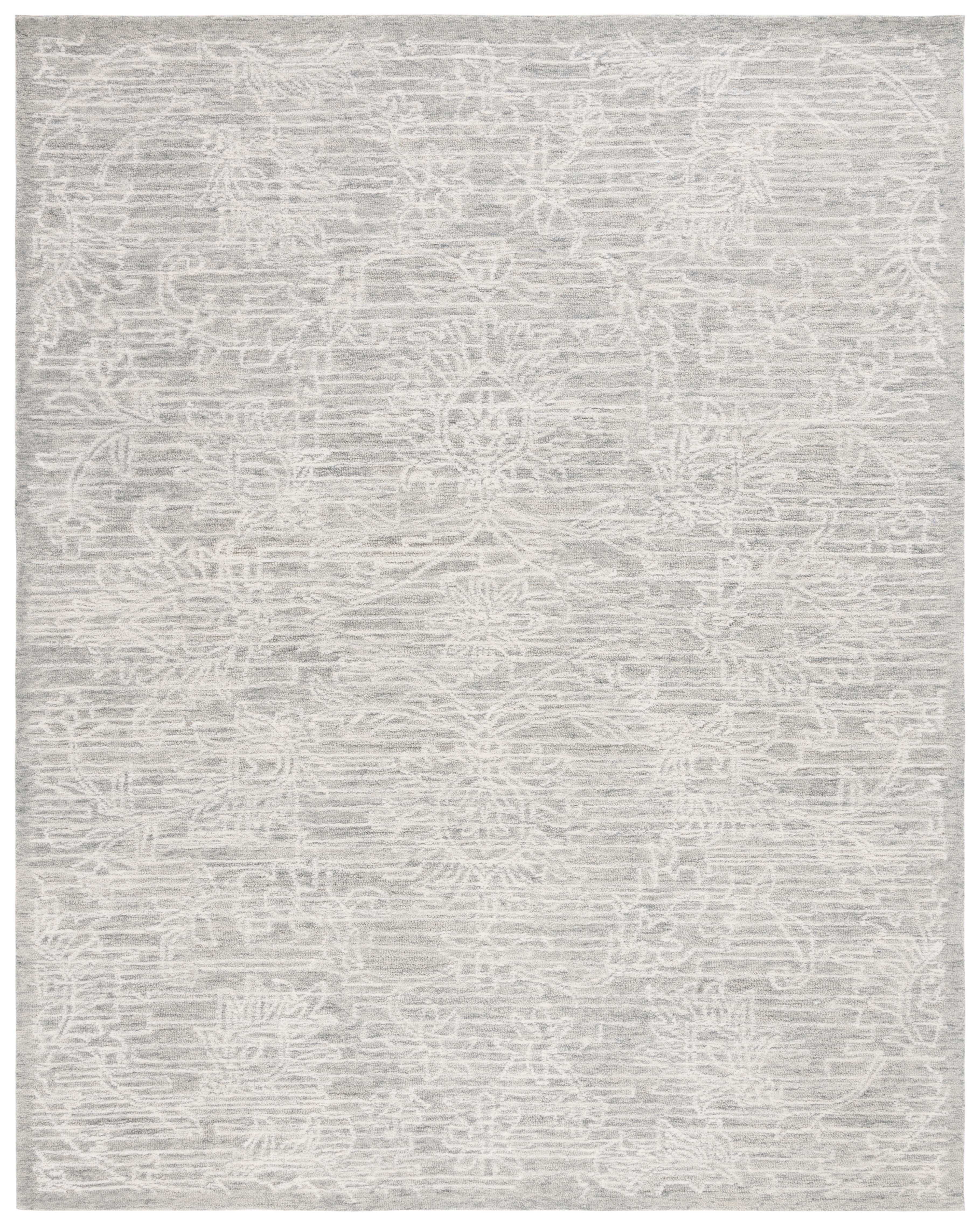 SAFAVIEH Roslyn Olivia Abstract Area Rug, Light Grey/Ivory, 8' x 10 ...