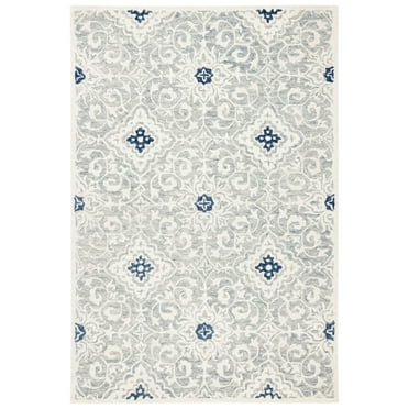 SAFAVIEH Novelty NOV605M Handmade Ivory / Blue Rug - Walmart.com