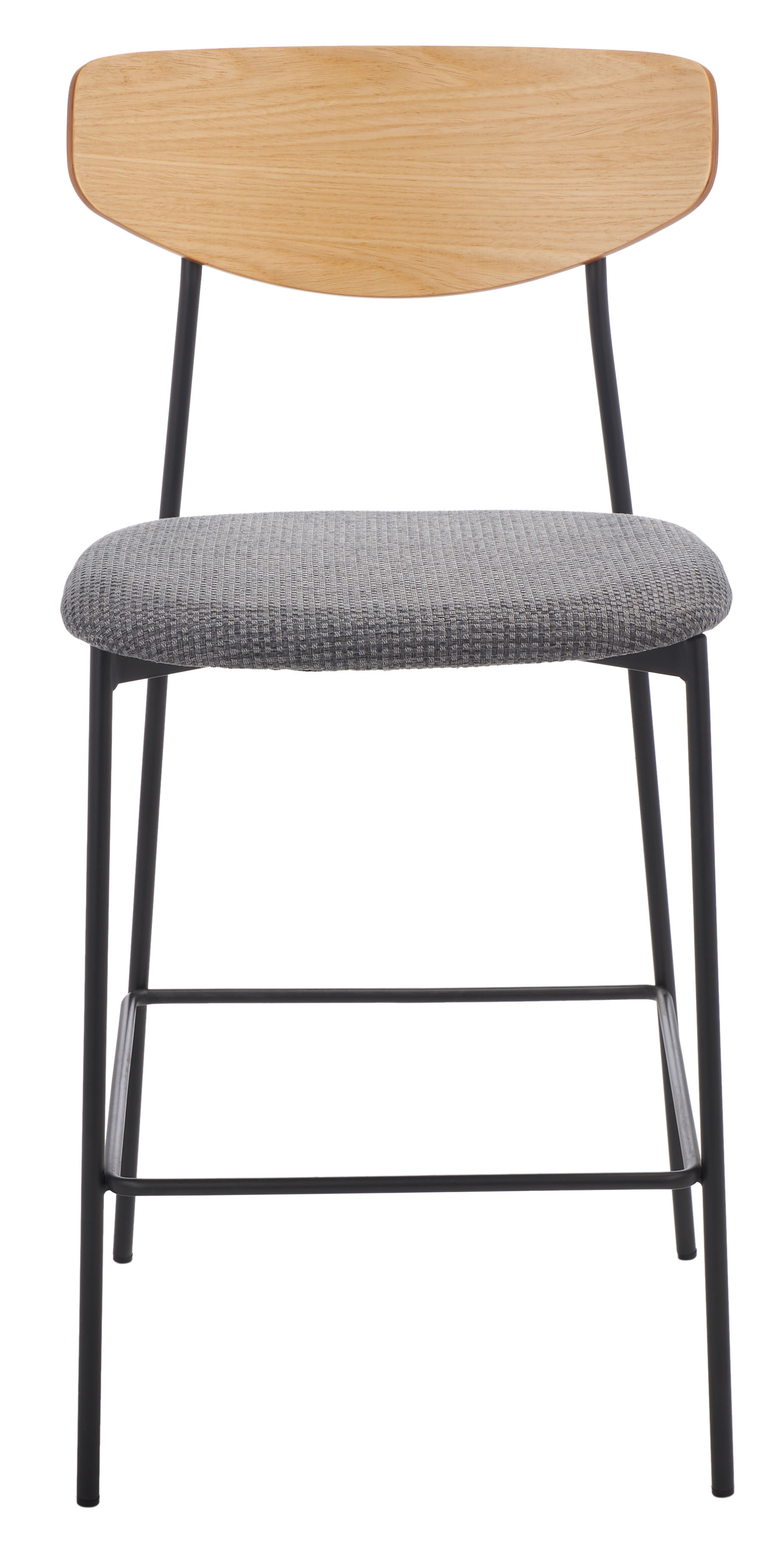 SAFAVIEH Ryker Scandinavian Counter Stool, Oak/Grey (20.3 in. W x 20 in ...