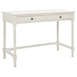 SAFAVIEH Ryleigh Solid Retro 2 Drawer Writing Desk, Distressed White ...
