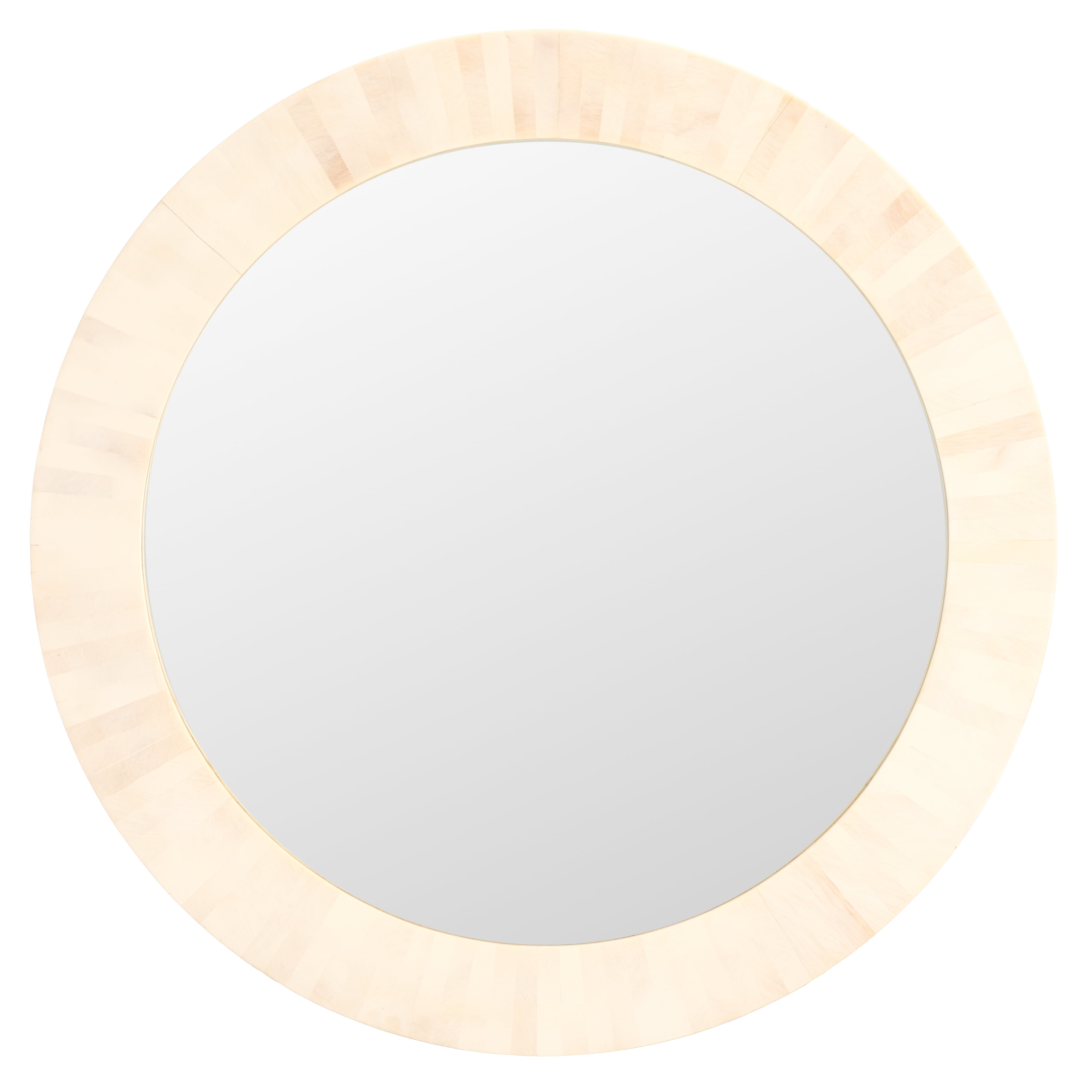 SAFAVIEH Sabi 29" Antique Ivory/Faux Bone Modern Wall Mirror - Walmart.com