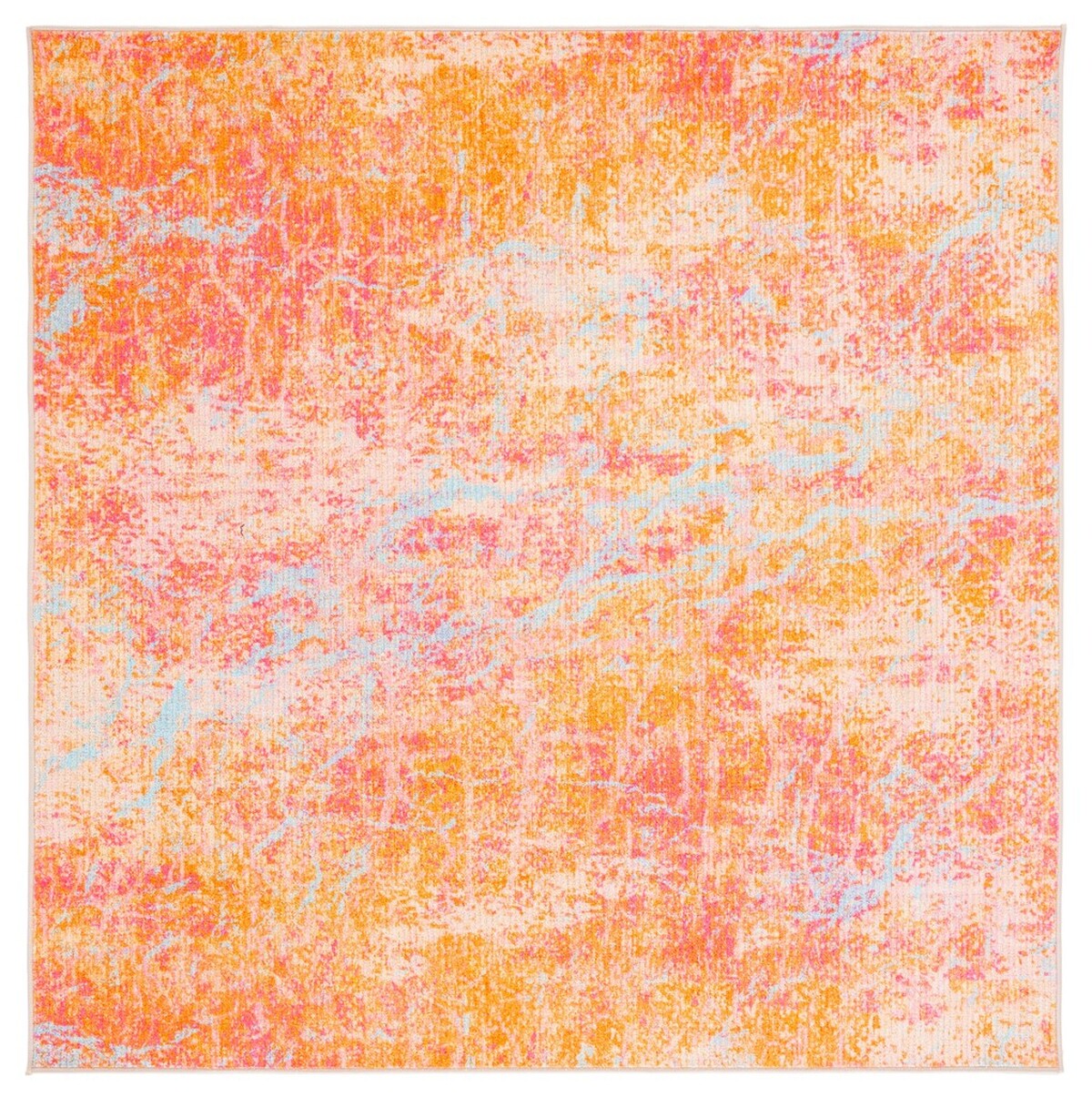 SAFAVIEH Sequoia Leon Abstract Machine Washable Area Rug, 6'7" x 6'7 ...