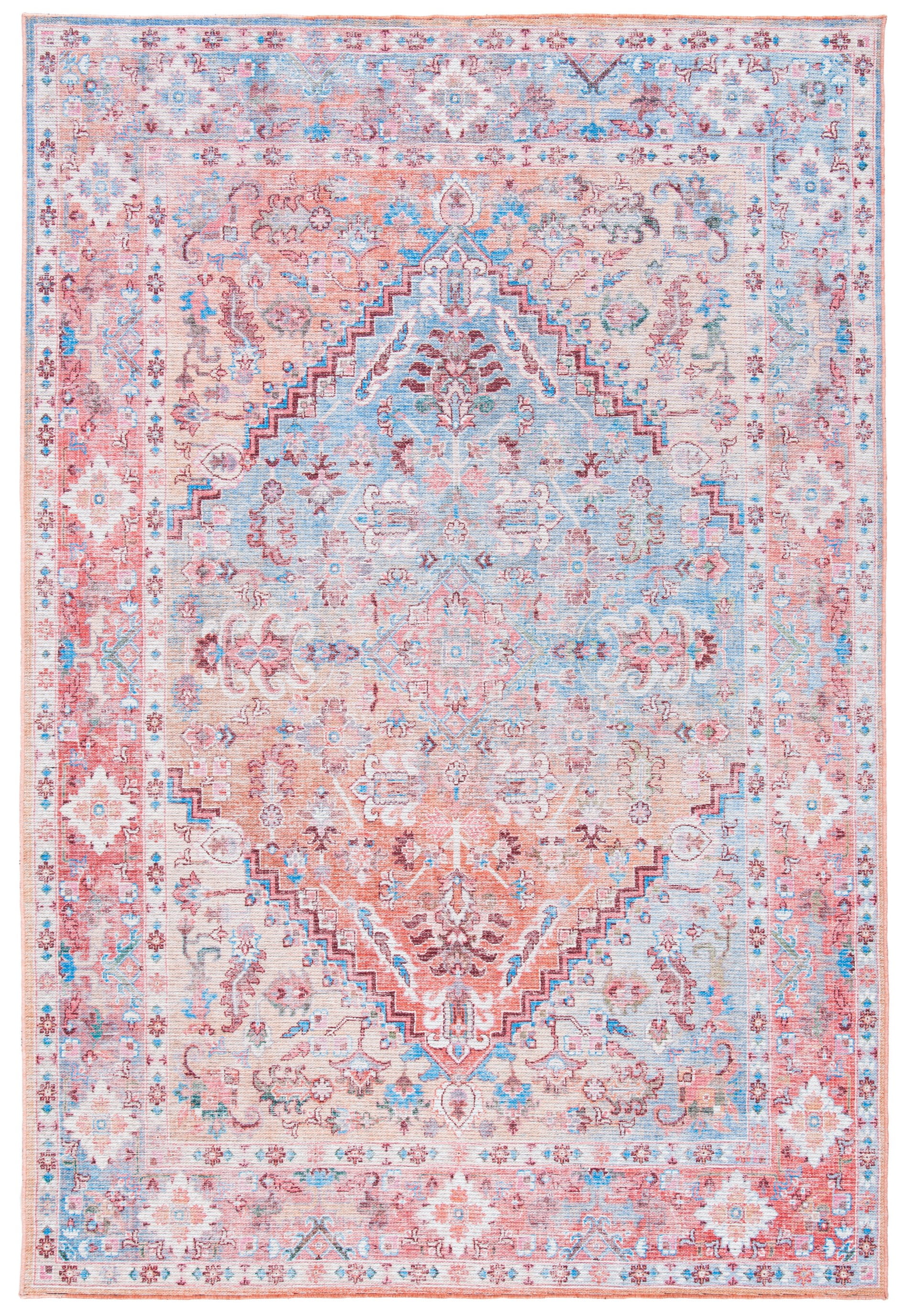 SAFAVIEH Serapi Collection SEP515P Rust / Blue Rug - Walmart.com