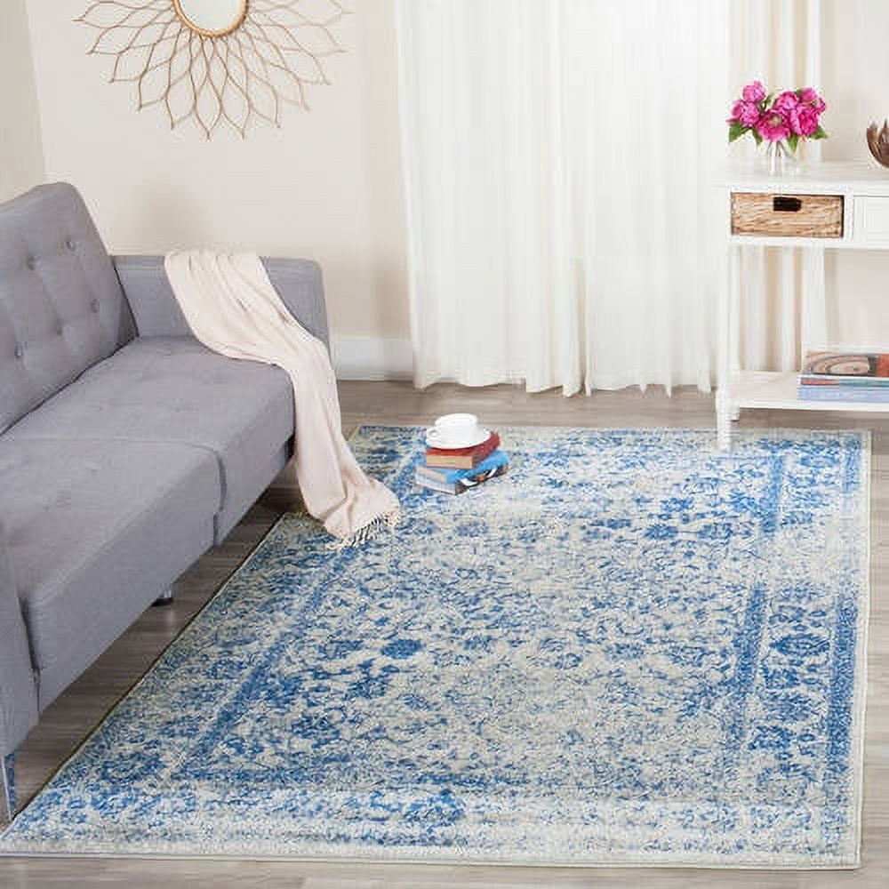 SAFAVIEH Shawn Traditional Faded Area Rug, Grey/Blue, 10' x 14 ...