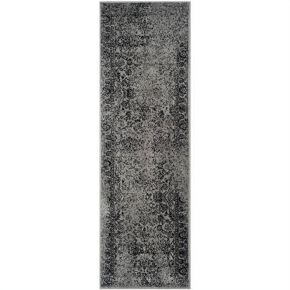SAFAVIEH Shawn Traditional Faded Runner Rug, Grey/Black, 2'6" x 8 ...
