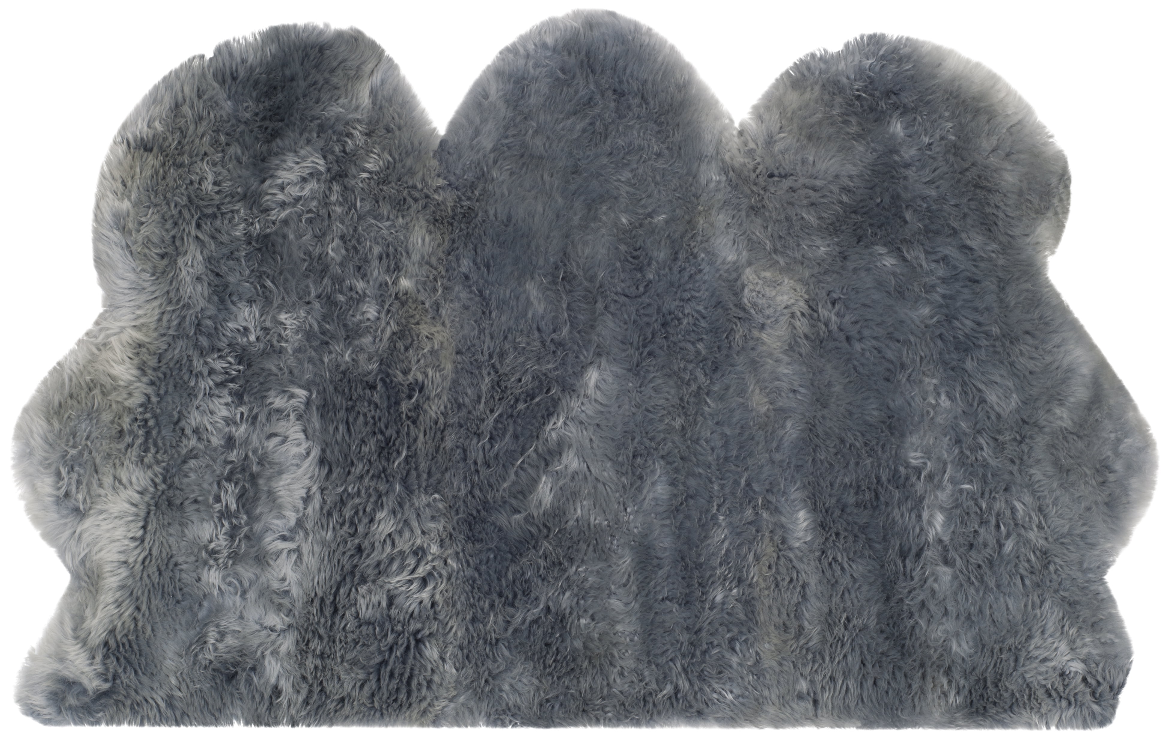 SAFAVIEH Sheep Skin Tiana Sheep Skin Area Rug, Steel Blue, 3' x 5 ...
