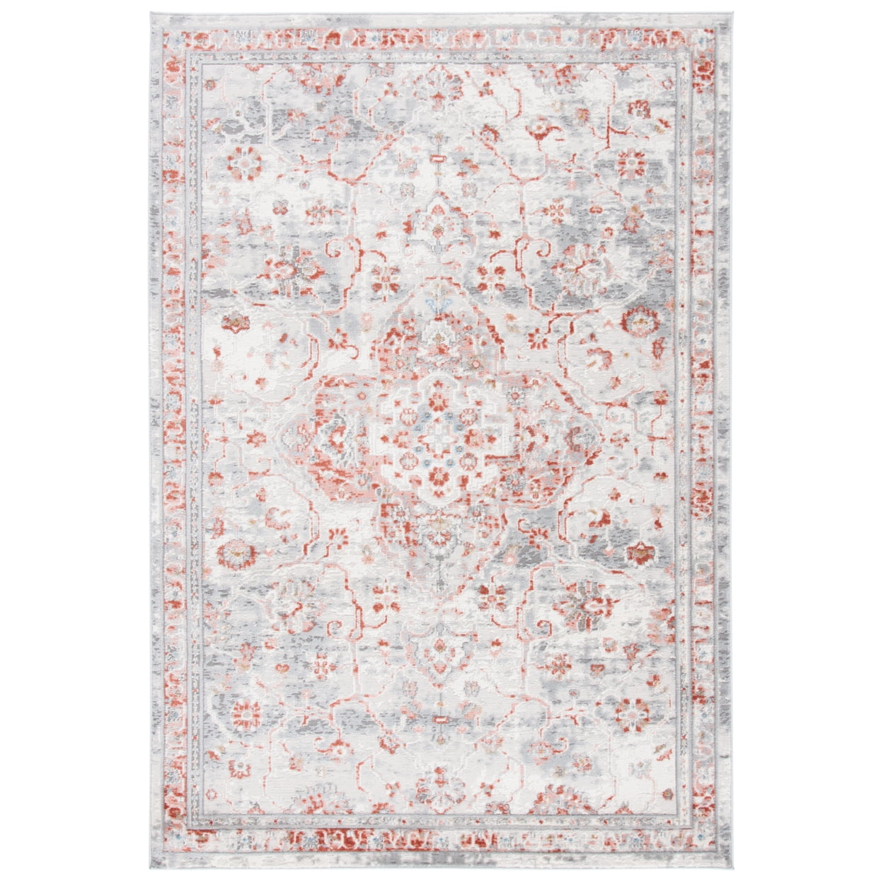 SAFAVIEH Shivan Collection SHV136P Ivory / Rust Rug - Walmart.com